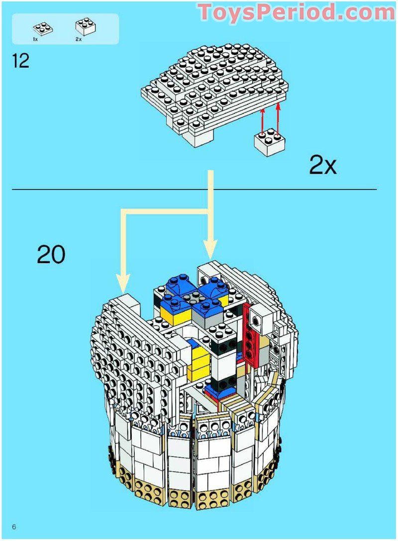 LEGO 10189 Taj Mahal Instructions and Parts List