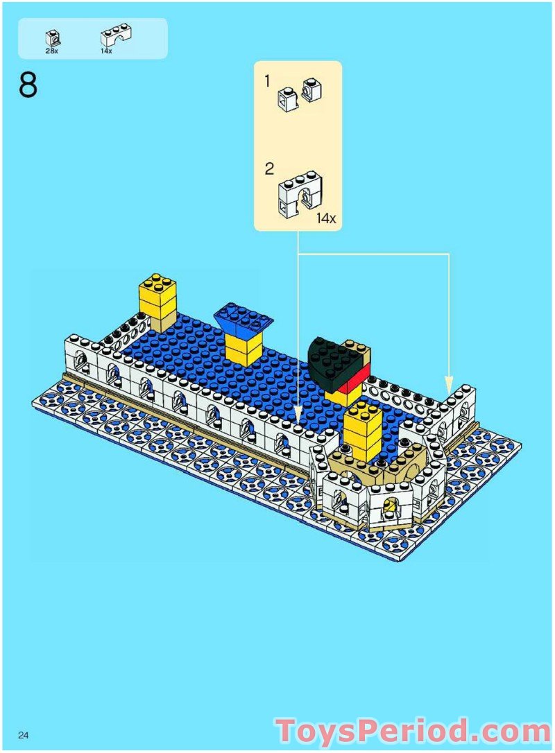 LEGO 10189 Taj Mahal Instructions and Parts List