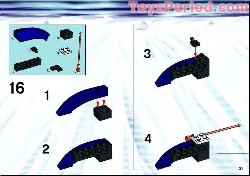 LEGO 4744 Tundra Tracker Instructions and Parts List