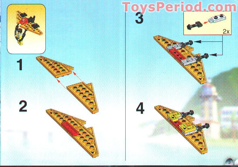 LEGO 6735 Air Chase Instructions and Parts List