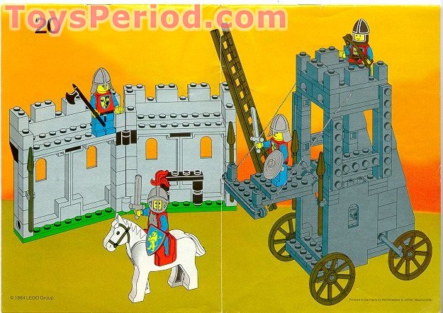 LEGO 6061 Siege Tower Instructions and Parts List