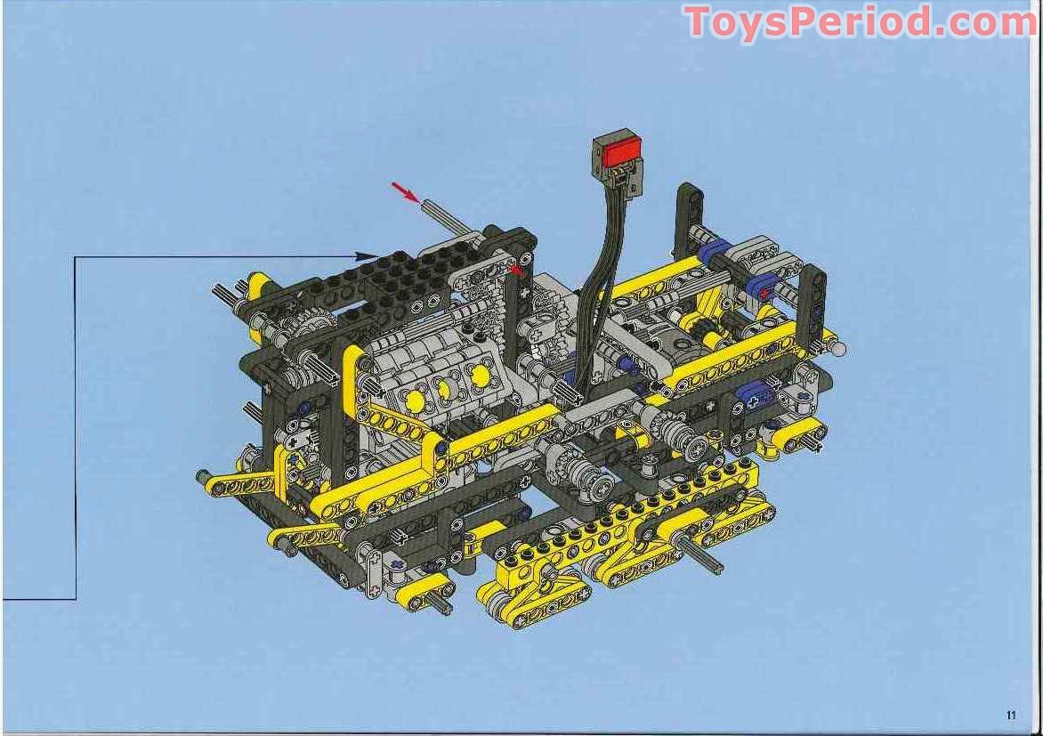 LEGO 8275 Motorized Bulldozer Instructions and Parts List