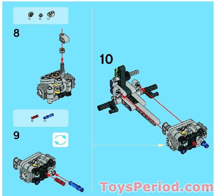 LEGO 8291 Dirt Bike Instructions and Parts List