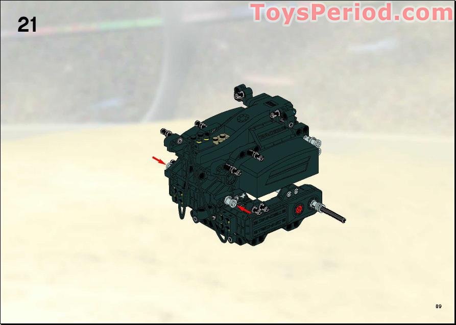 LEGO 8366 Supersonic RC Instructions and Parts List