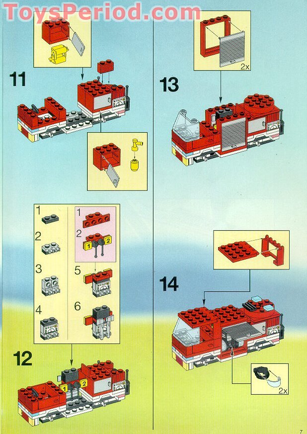 LEGO 6571 Flame Fighters Instructions and Parts List