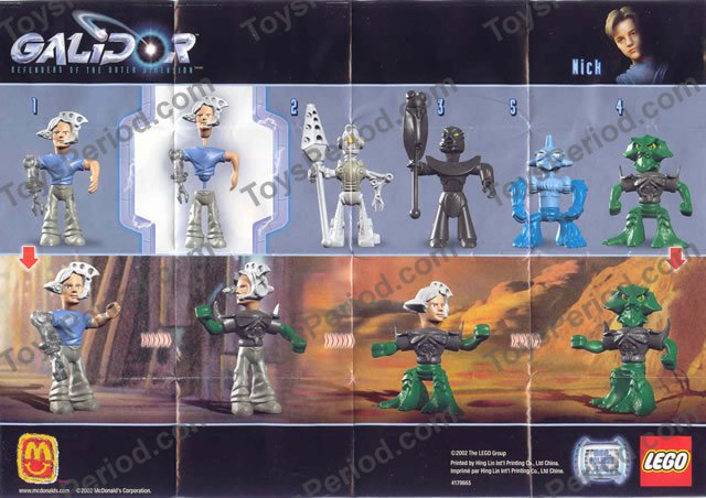 LEGO 4040 Nick, McDonald's Number 1 Set Parts List