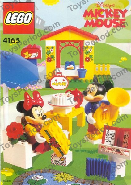 LEGO 4165 Minnie's Birthday Party Instructions and Parts List