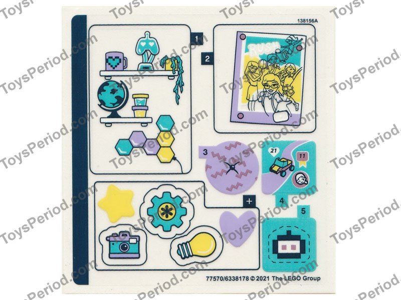 LEGO Sets with Part 41667stk01 Sticker Sheet for Set 41667 - (77570/ ...