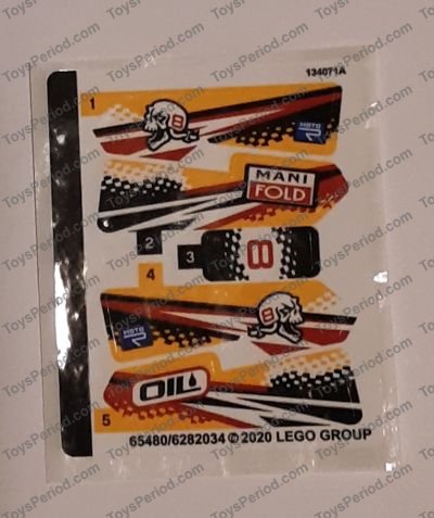 LEGO Sets with Part 42101stk01 Sticker Sheet for Set 42101 - (65480/ ...
