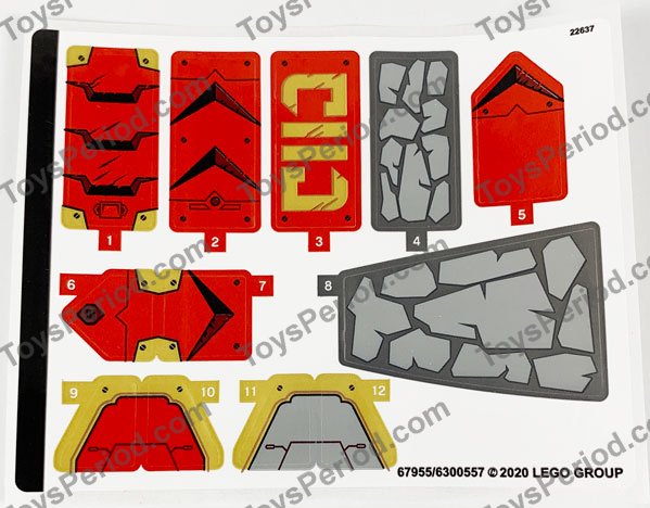 LEGO Sets with Part 71720stk01 Sticker Sheet for Set 71720 - (67955/ ...