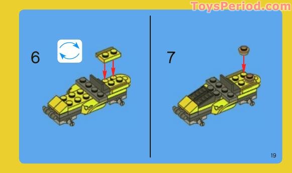 LEGO 5761 Mini Digger Instructions and Parts List