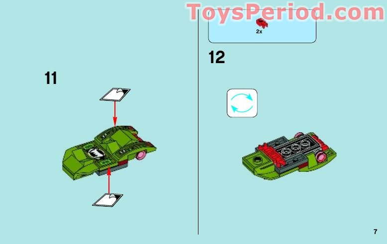 LEGO 70001 Crawley's Claw Ripper Instructions and Parts List