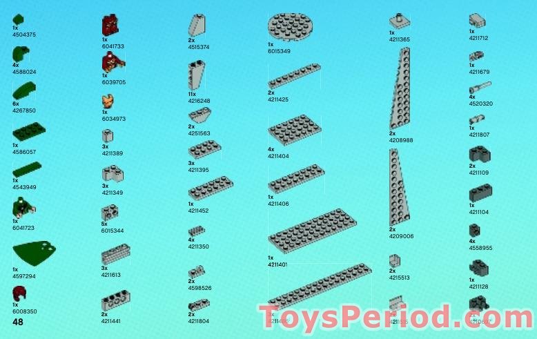 LEGO 76007 Iron Man: Malibu Mansion Attack Instructions and Parts List