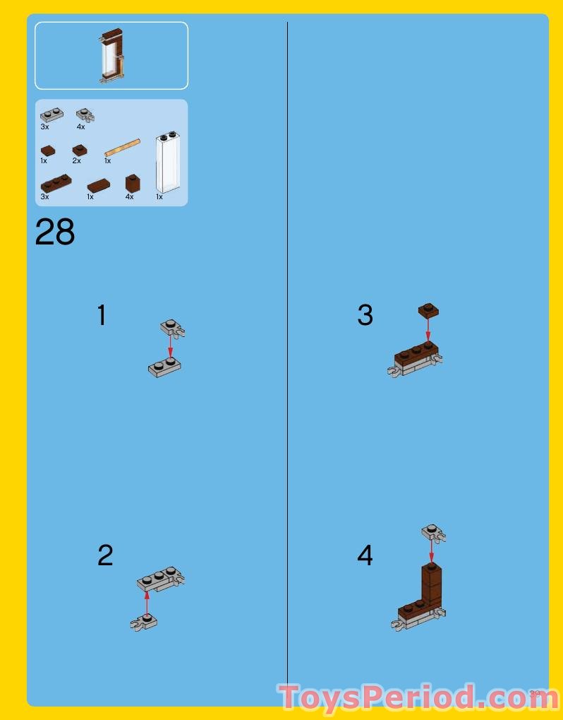 LEGO 10232 Palace Cinema Instructions and Parts List