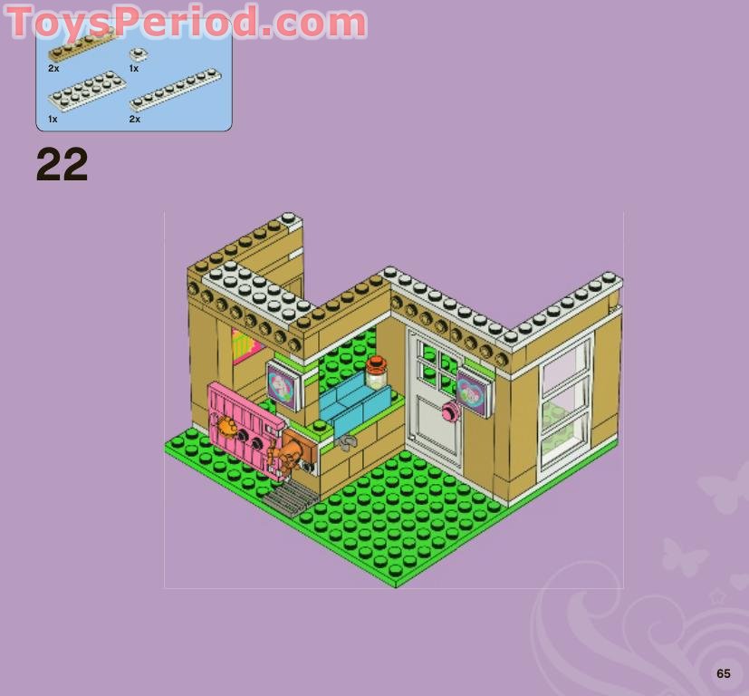 LEGO 3188 Heartlake Vet Instructions and Parts List