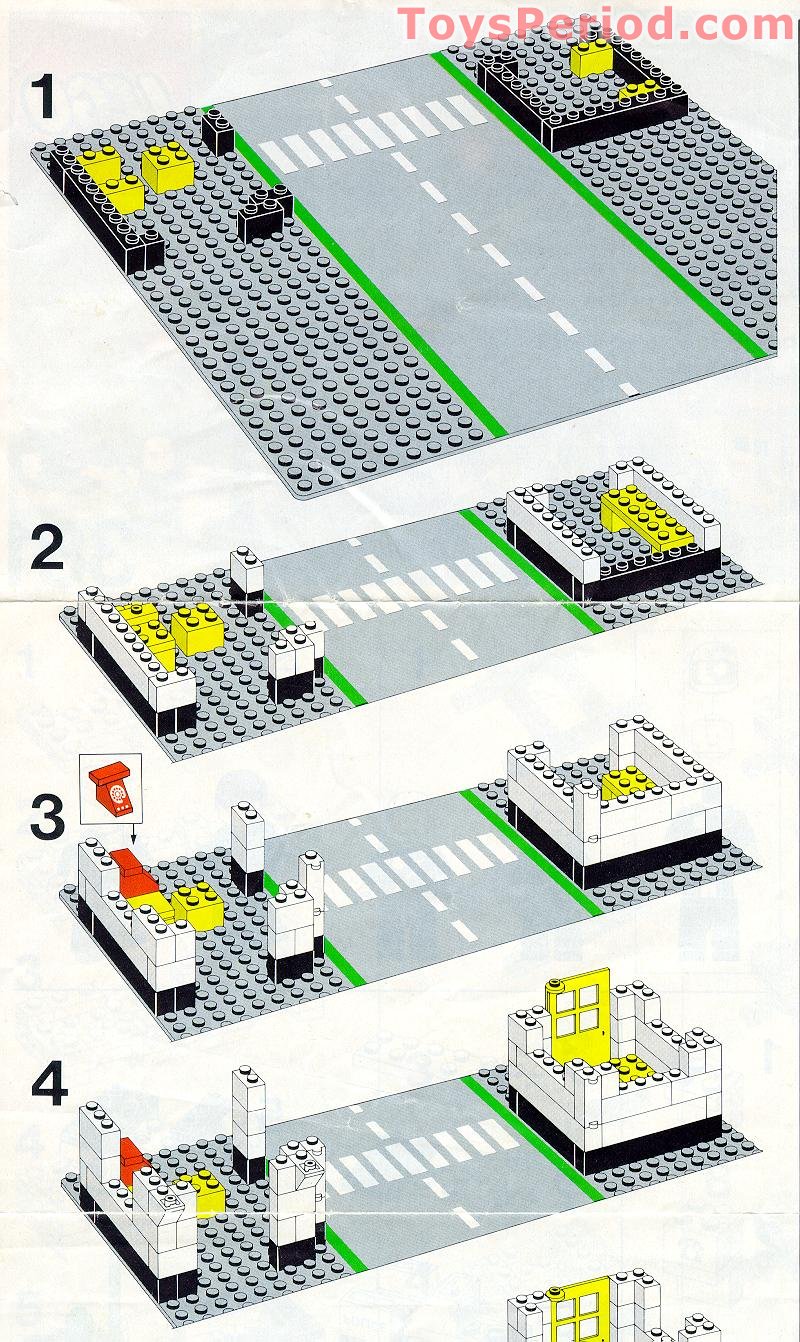 LEGO 381-2 Police Station Instructions and Parts List