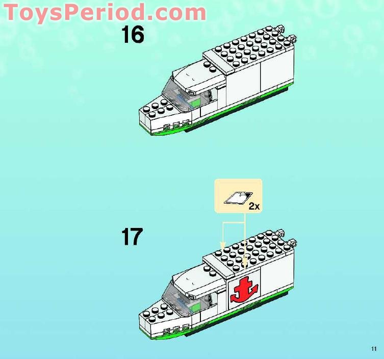 LEGO 3832 The Emergency Room Instructions and Parts List