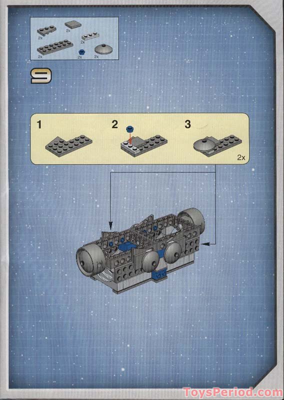 LEGO 4483-2 AT-AT, Blue Box Instructions and Parts List