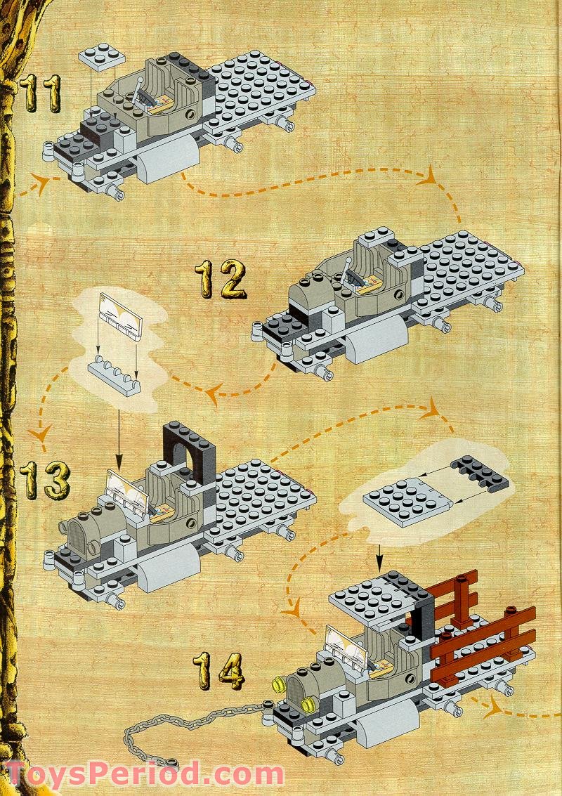 LEGO 5988 Pharaoh's Forbidden Ruins Instructions and Parts List