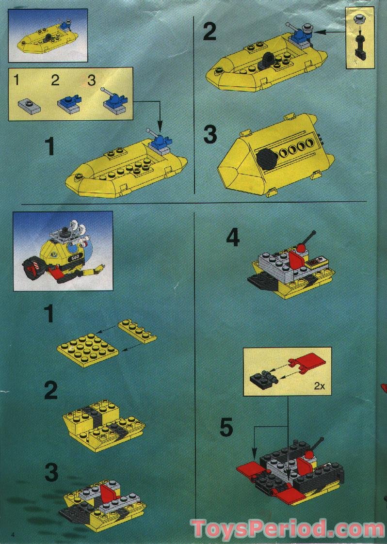 LEGO 6560 Diving Expedition Explorer Instructions and Parts List