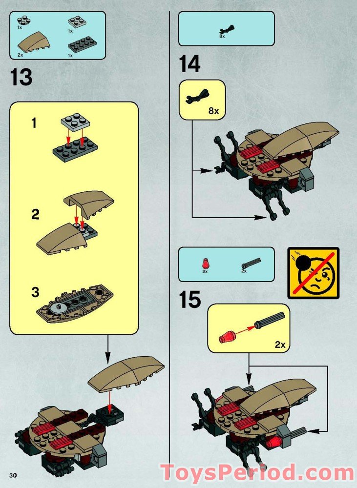 LEGO 7660 Naboo N-1 Starfighter and Vulture Droid Instructions and ...