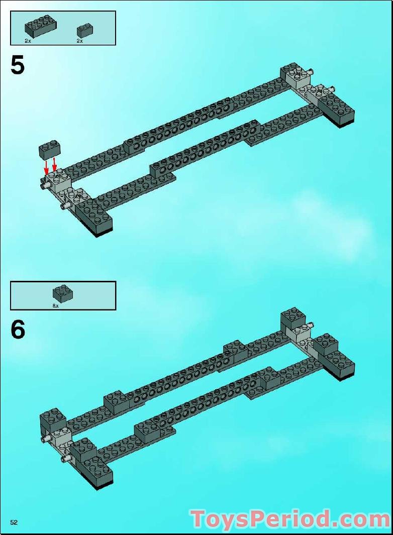 LEGO 7709 Sentai Fortress Instructions and Parts List