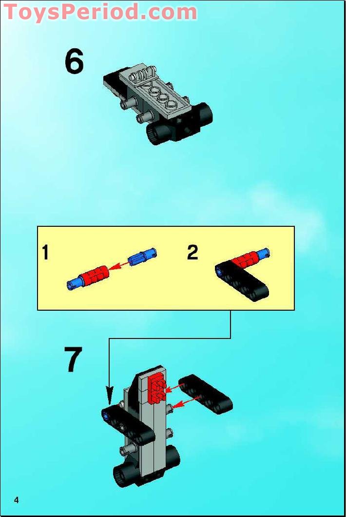 LEGO 7700 Stealth Hunter Instructions and Parts List