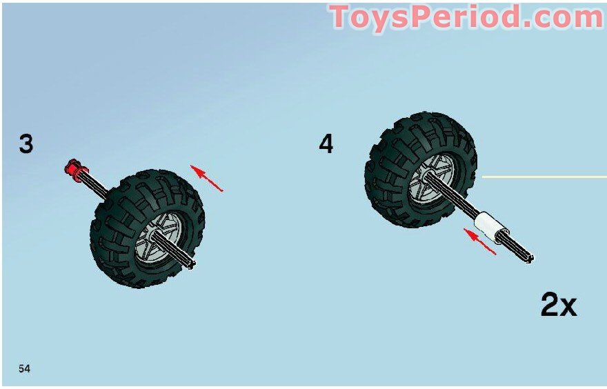 LEGO 7886 The Batcycle: Harley Quinn's Hammer Truck Instructions and ...