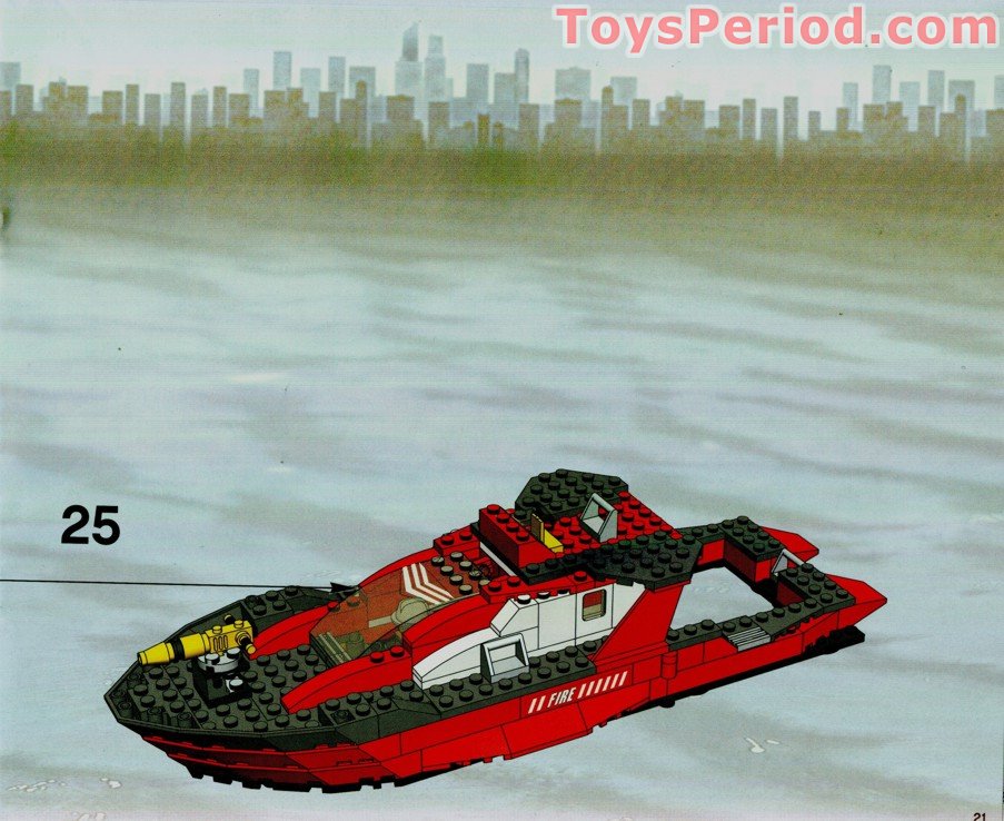 LEGO 7046 Fire Command Craft Instructions and Parts List