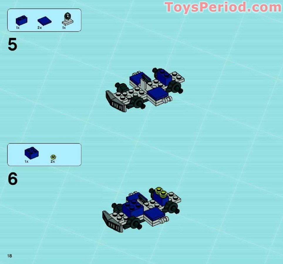LEGO 8635 Mission 6: Mobile Command Center Instructions and Parts List