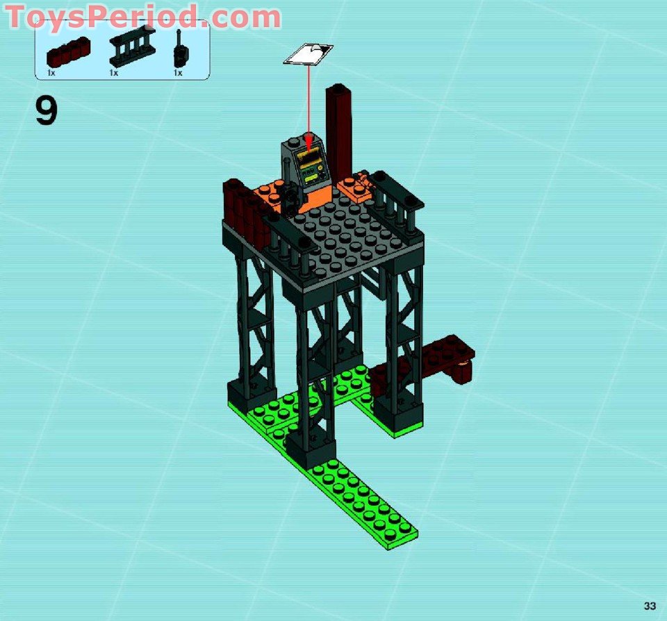 LEGO 8632 Mission 2: Swamp Raid Instructions and Parts List