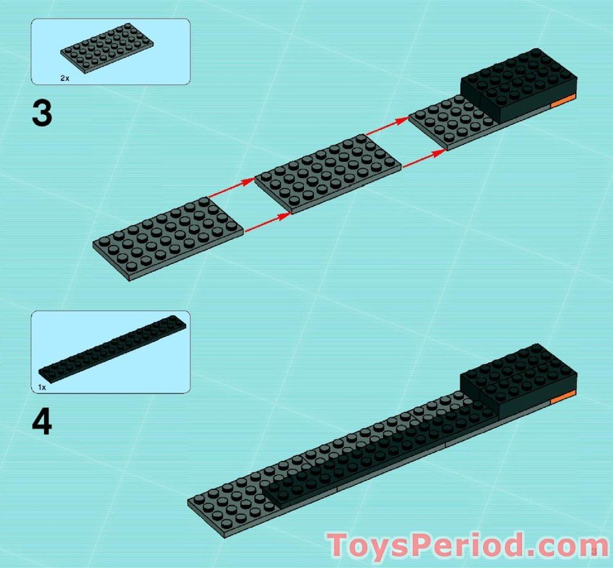 LEGO 8634 Mission 5: Turbocar Chase Instructions and Parts List
