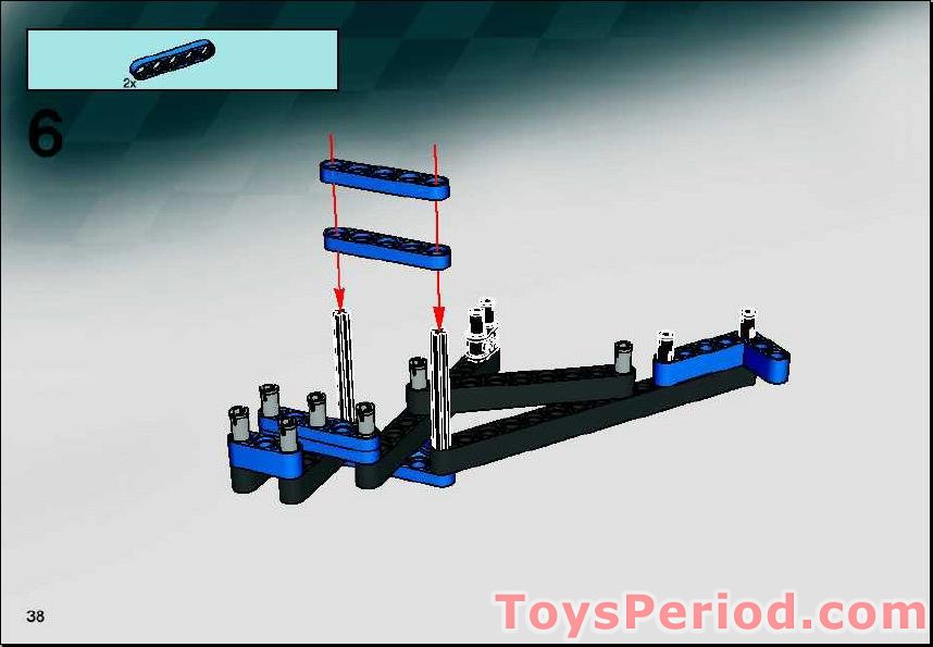 LEGO 8646 Speed Slammer Bike Instructions and Parts List