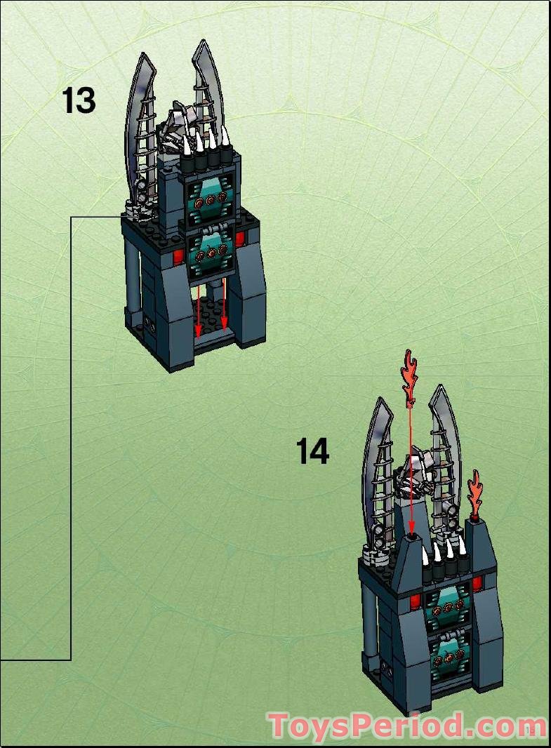 LEGO 8758 Tower of Toa Instructions and Parts List