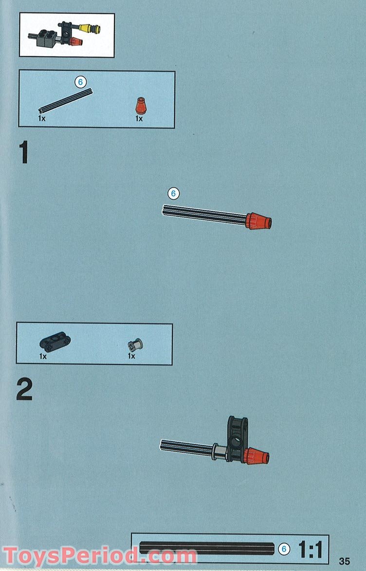 LEGO 8105 Iron Condor Instructions and Parts List