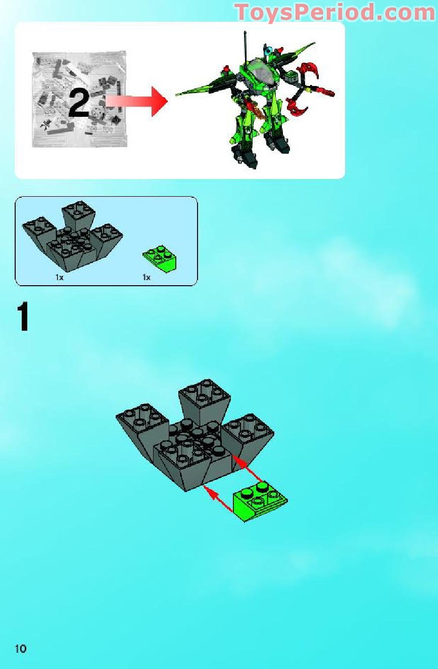 LEGO 8114 Chameleon Hunter Instructions and Parts List