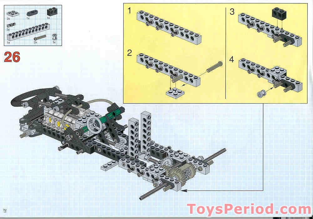 LEGO 8428 Turbo Command Instructions and Parts List