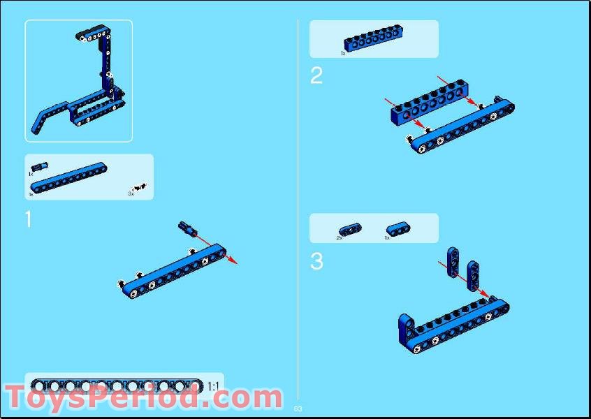 LEGO 8435 4wd Instructions and Parts List
