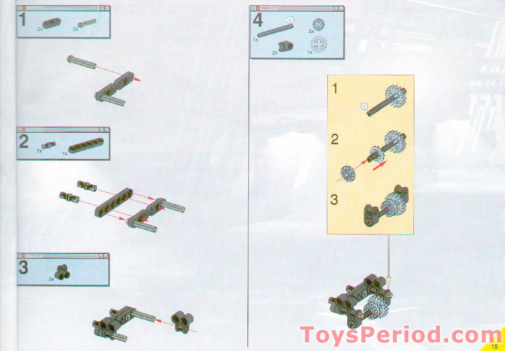 LEGO 8466 4x4 Off Roader Instructions and Parts List