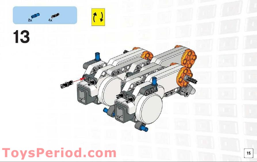 LEGO 8527 LEGO Mindstorms NXT Instructions and Parts List