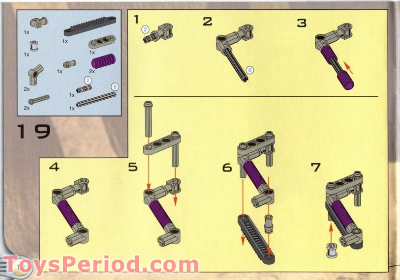 LEGO 8548 Nui-Jaga Instructions and Parts List