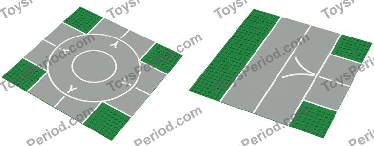 Town Theme Sets - LEGO 5158 T-Junction Circle Plates Vintage 1990 ...