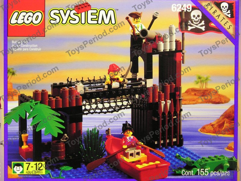 Pirate Theme Sets - LEGO 6249 Pirates Ambush Classic 1997 Pirate Fort ...