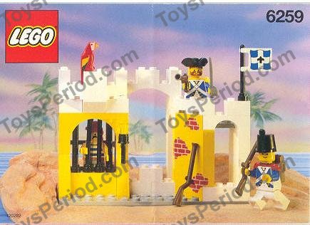 LEGO 6259 Broadside's Brig Instructions and Parts List