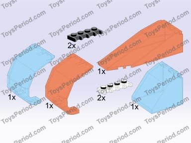 LEGO 5049 Transparent Windows and Bricks Set Parts List