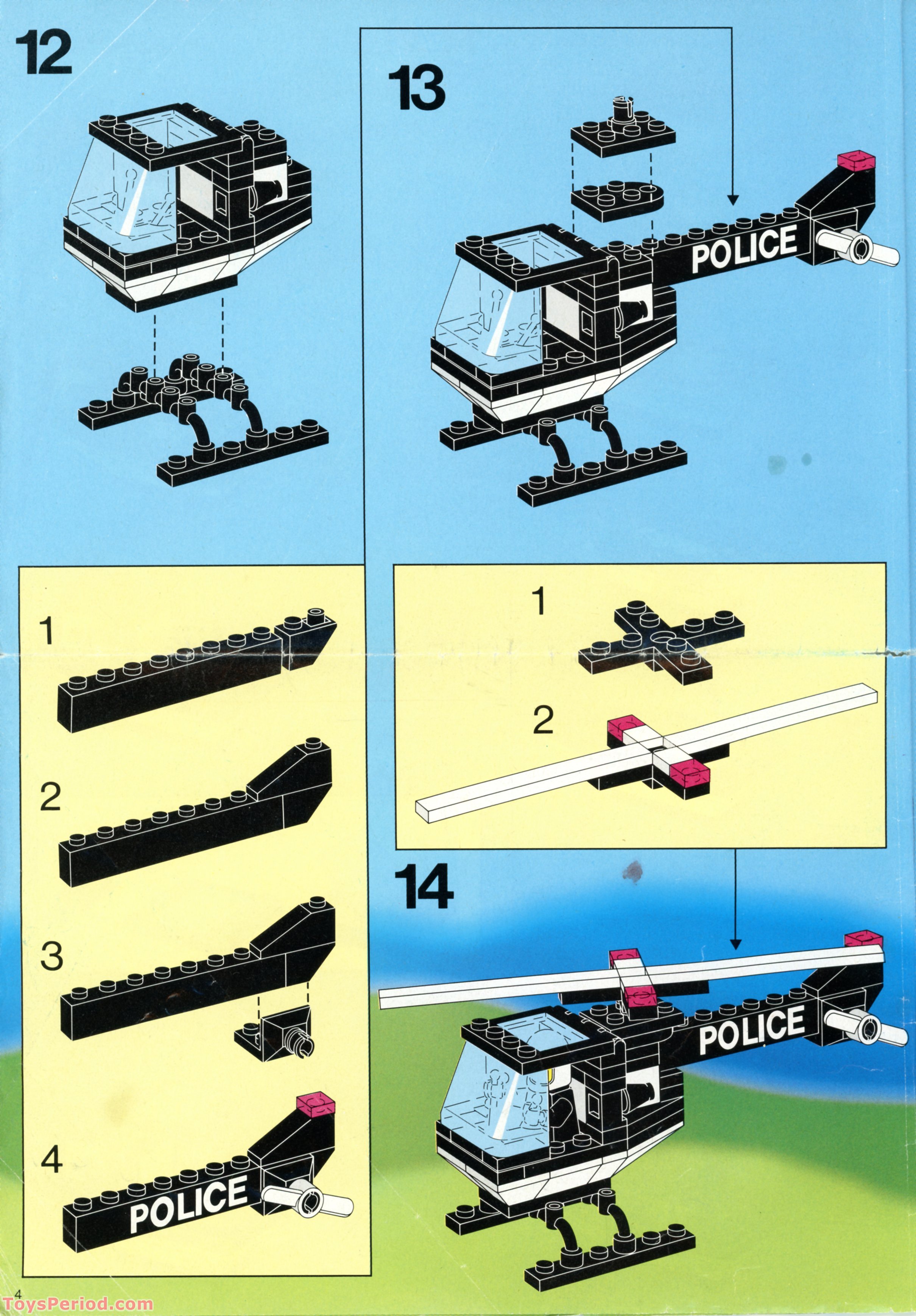 LEGO 6386 Police Command Base Instructions and Parts List