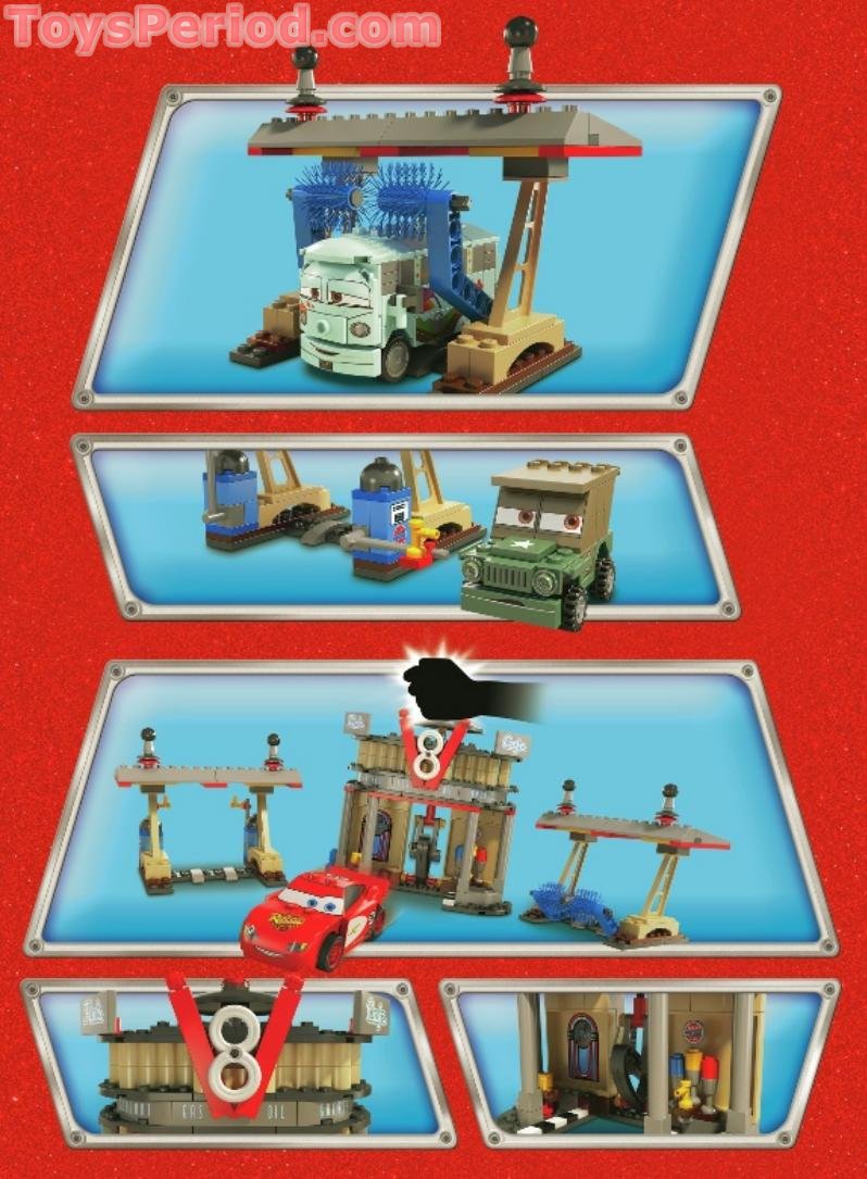 LEGO 8487 Flo's V8 Cafe Instructions and Parts List