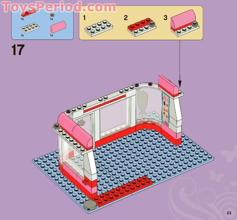 LEGO 3061 City Park Cafe Instructions and Parts List