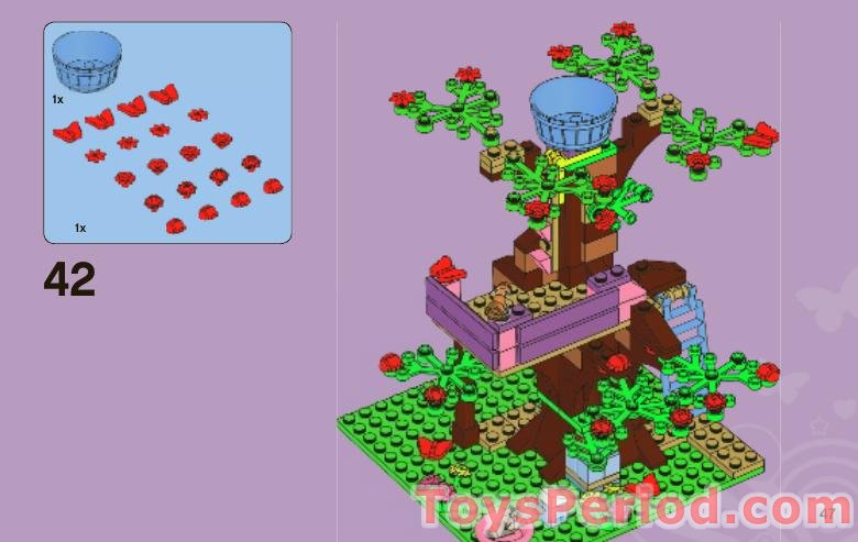 LEGO 3065 Olivia's Tree House Instructions and Parts List