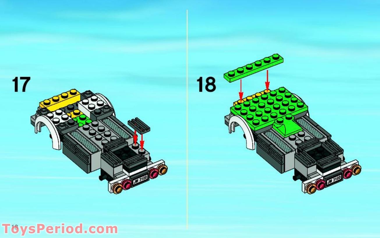 LEGO 3180 Tank Truck Instructions and Parts List